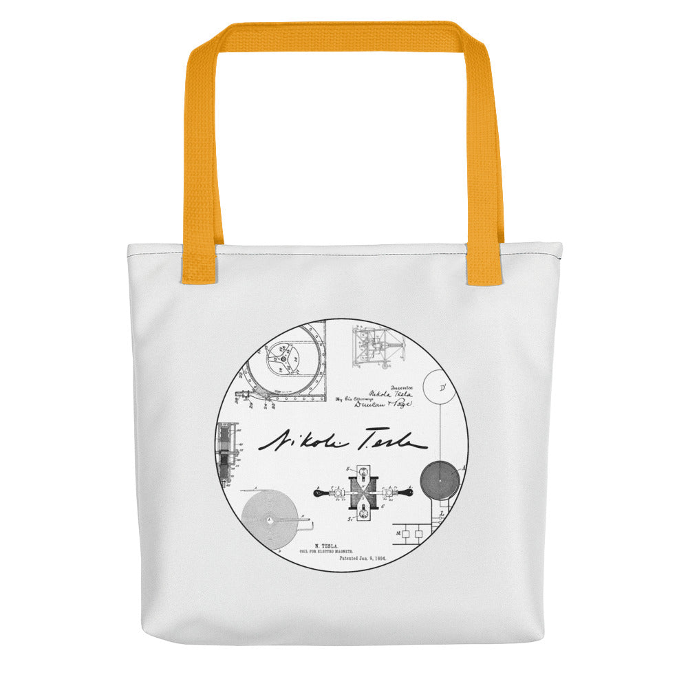 Nikola Tesla's Inventions Tote bag – Tesla Science Center at Wardenclyffe